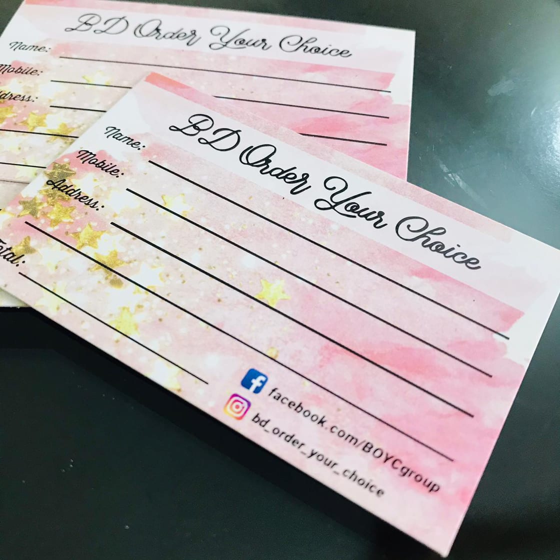 Delivery Info Cards One Side Wrapup BD Delivery Info Cards One Side Wrapup BD