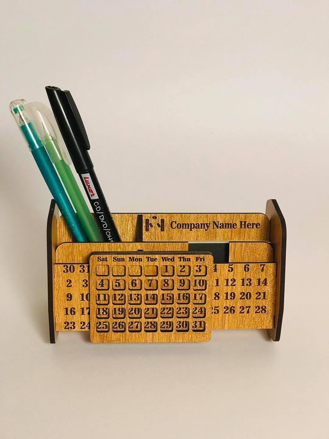 Buy Wooden Desk Calendar at Best Price in BD | 1 Unit 25 Pieces | Wrapup BD