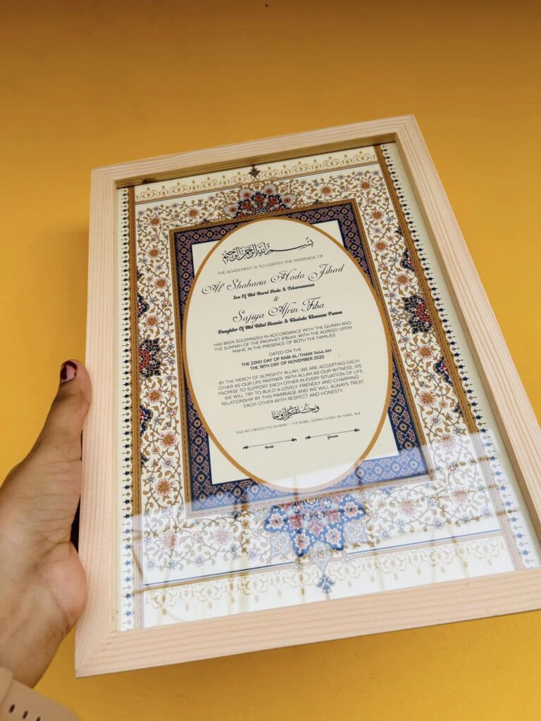 Embrace Eternal Love with Our Exquisite Nikah Nama | A Timeless ...