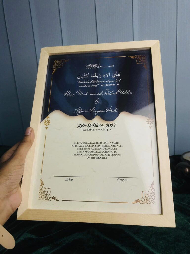 Embrace Eternal Love with Our Exquisite Nikah Nama | A Timeless ...
