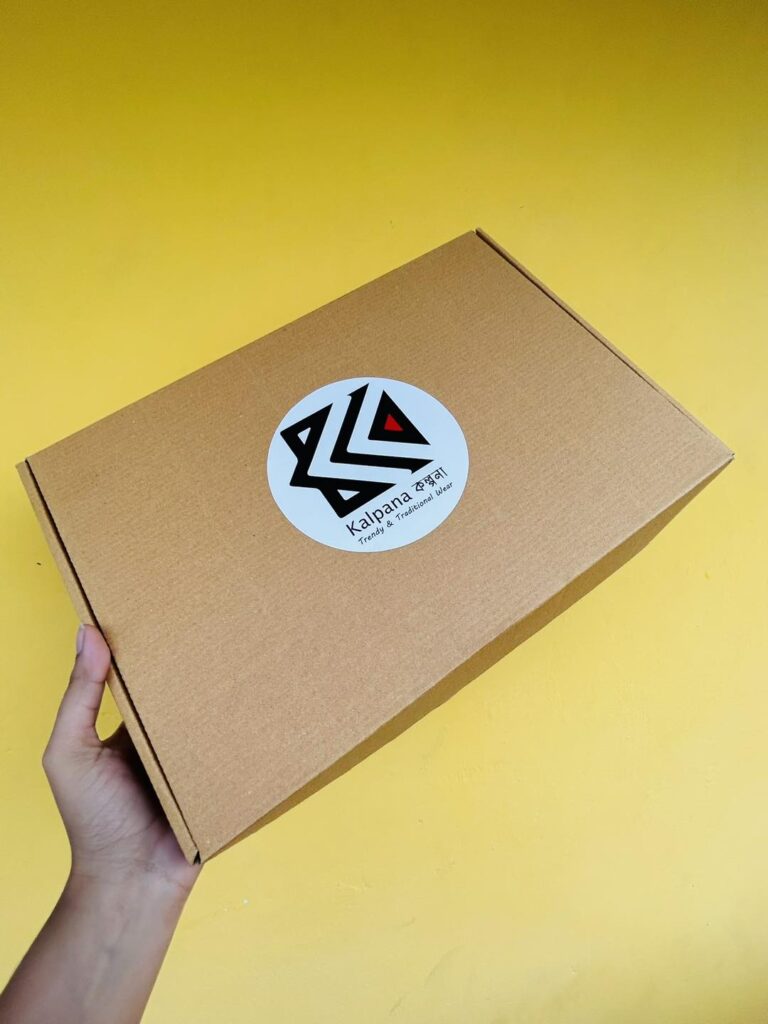 Brown Saree Box and Sticker Combo | Wrap UP BD | Best gift Idea for ...