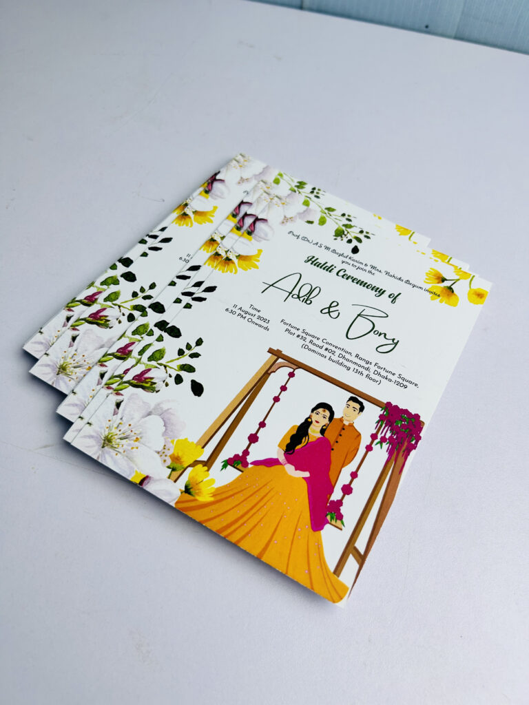Haldi Night Invitation Card Price in Bangladesh | Get Your Ceremony ...