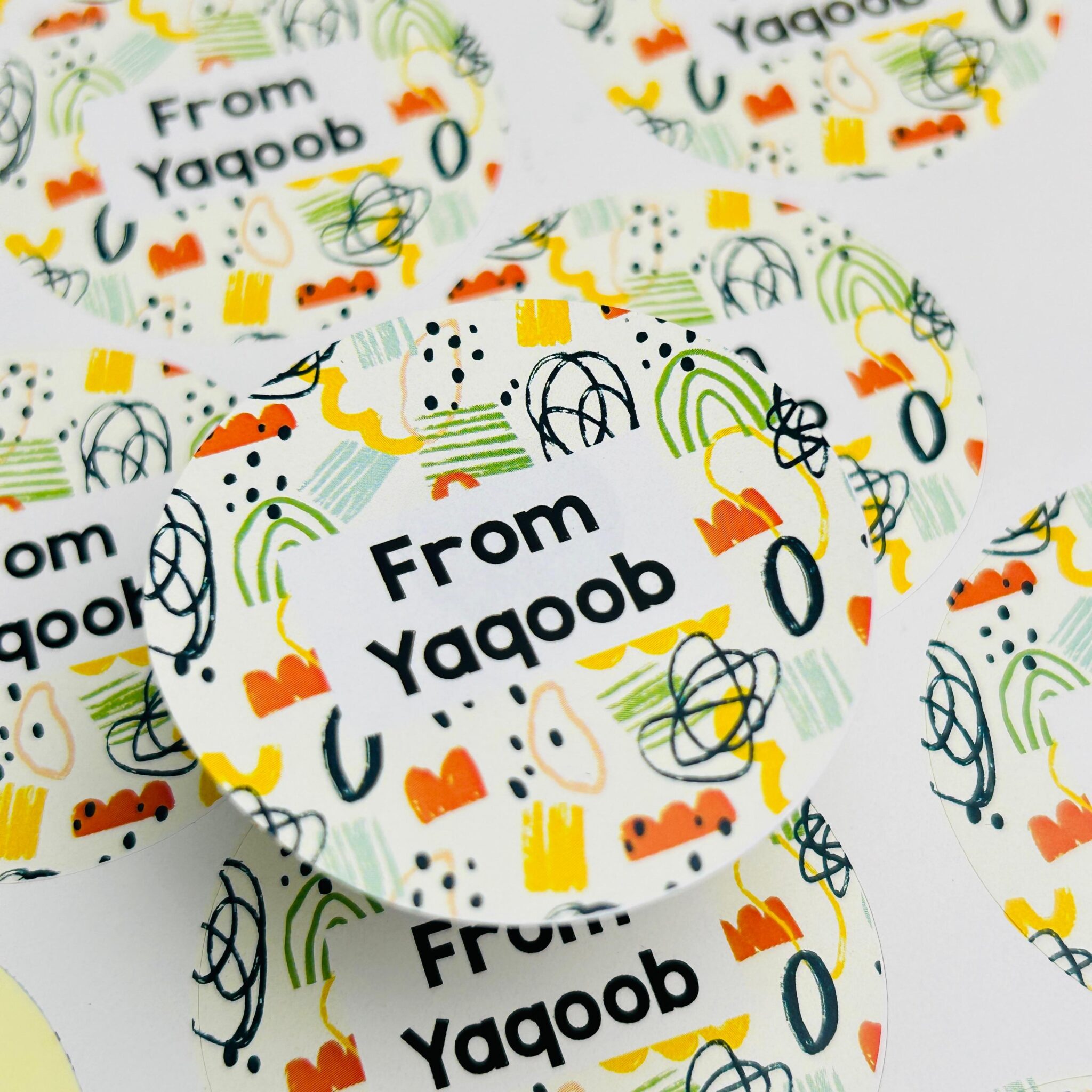 2 inch Round Sticker | Half Die Cut Sticker - WrapUp BD