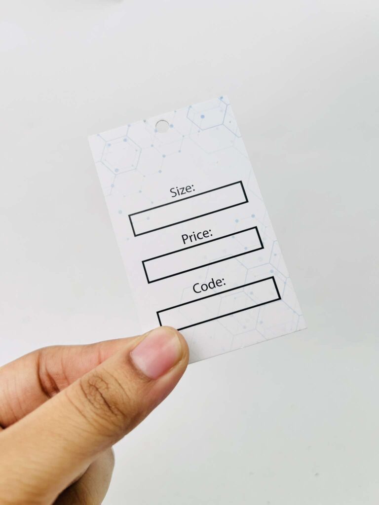 Blank Price Tag Card - WrapUp BD
