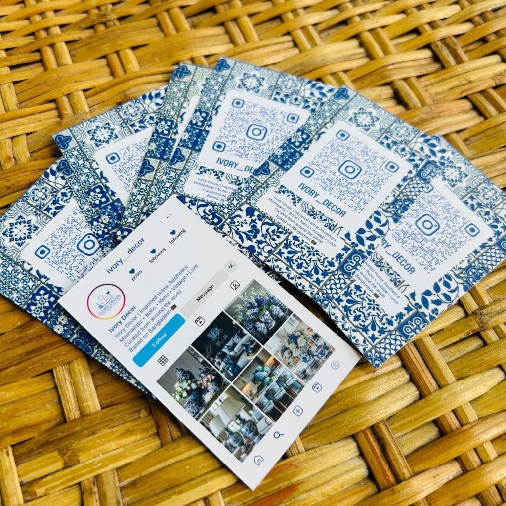Custom Instagram Theme Visiting Cards (1000 Pcs) - WrapUp BD
