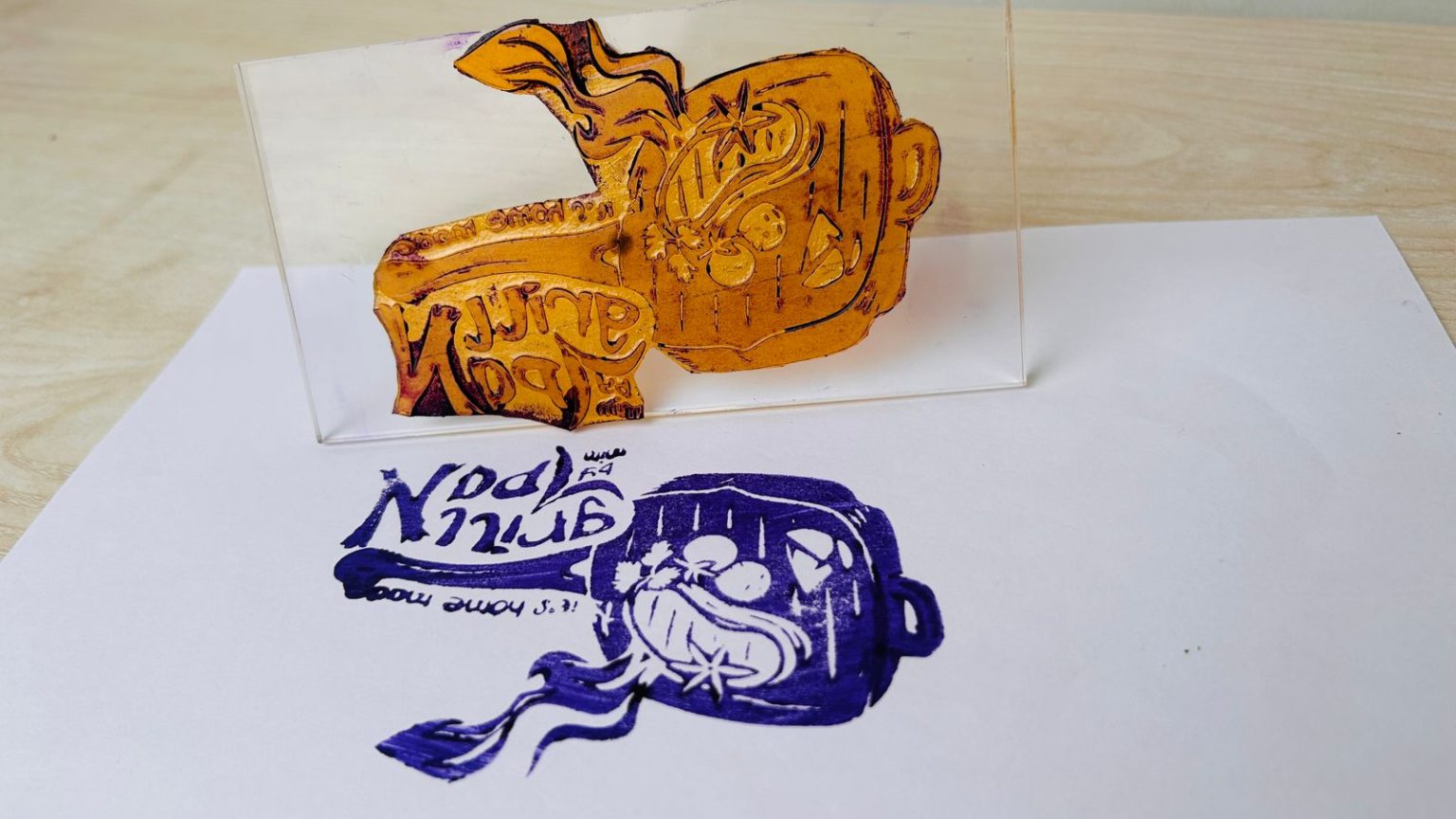 Custom 5-Inch Giant Rubber Stamp/Seal - WrapUp BD